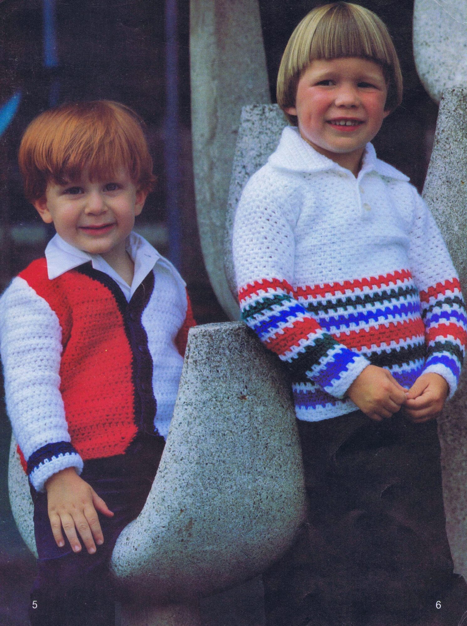 3 Crochet Toddler Sweater Patterns - Vintage Patterns Dazespast Blog