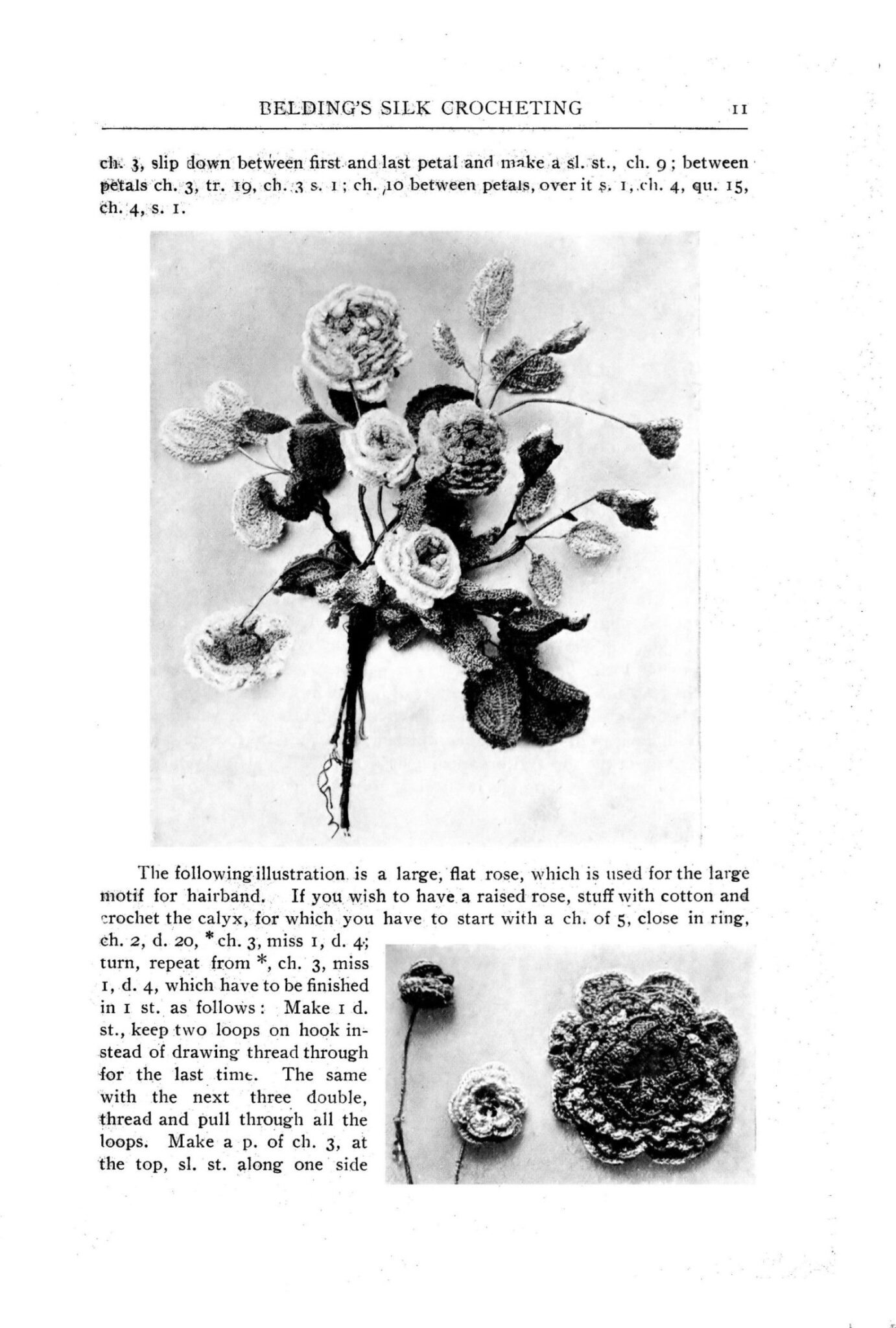 Silk Crochet Flower Patterns - Vintage Patterns Dazespast Blog