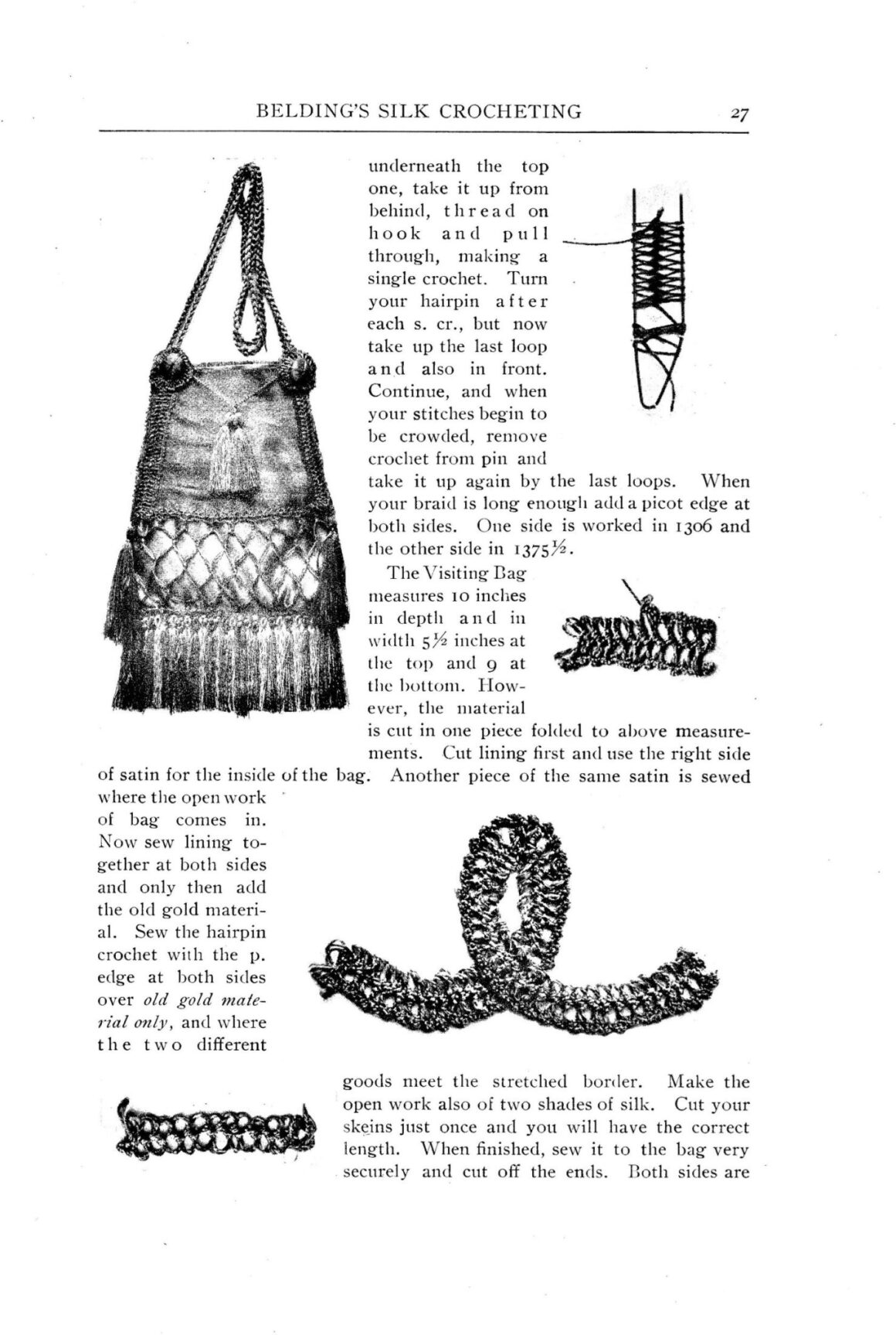 Silk Crochet Flower Patterns - Vintage Patterns Dazespast Blog